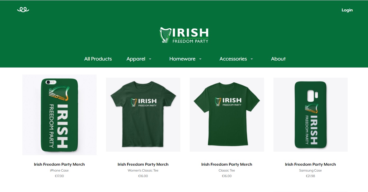 Merchandise - The Irish Freedom Party