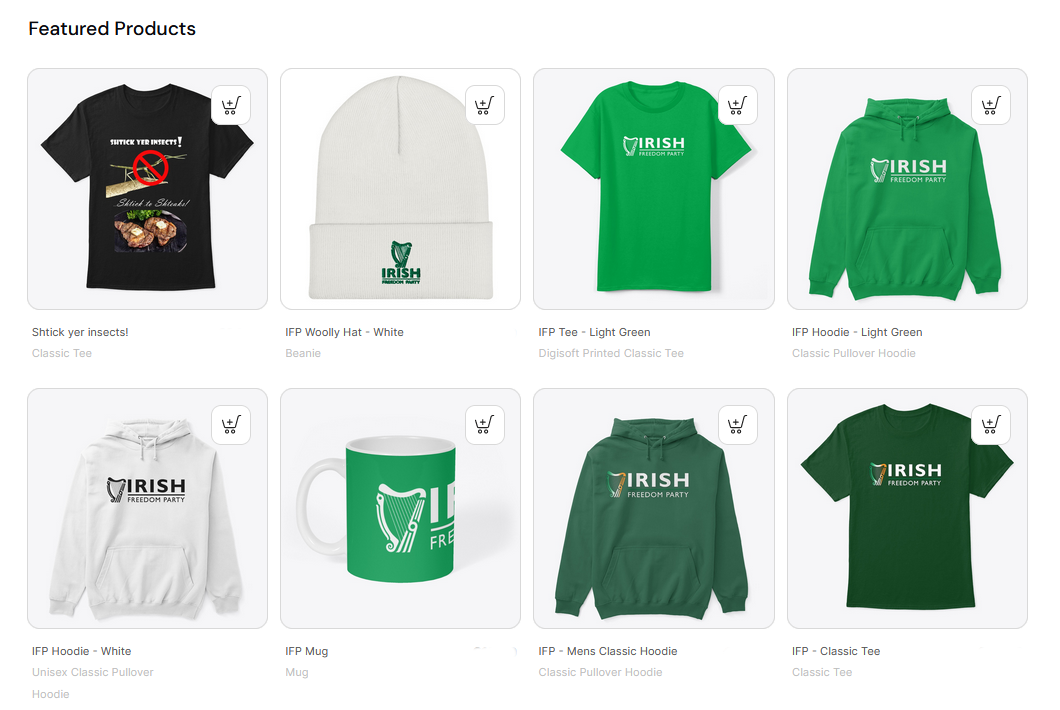 Merchandise - The Irish Freedom Party